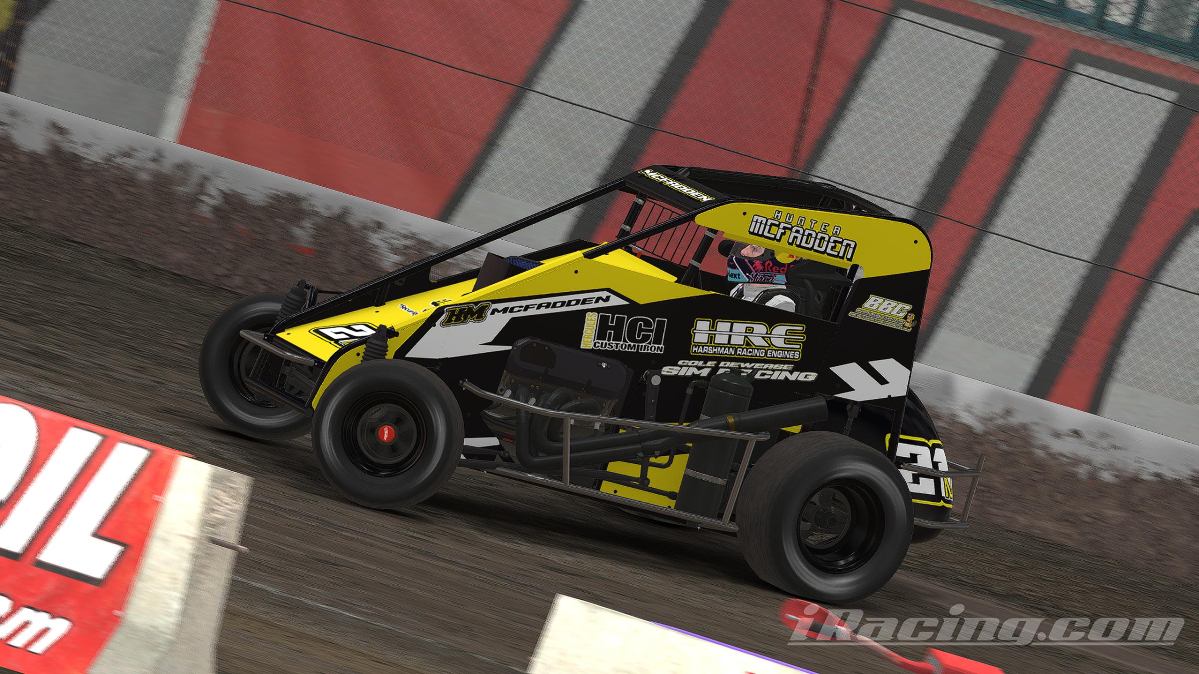 Hunter McFadden 2024 Cole Dewease Sim Racing Midget by Brady Beavers ...