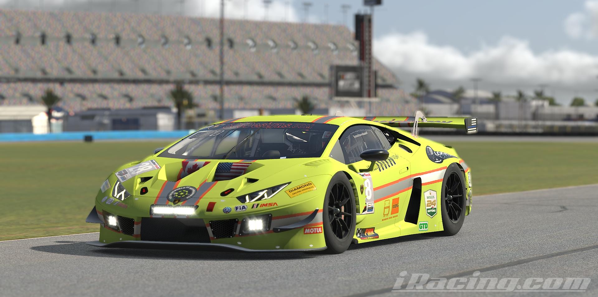 Hi Vis 2023 Rolex 24 Lamborghini EVO GT3 TGA by Charlie Hamilton Jr ...