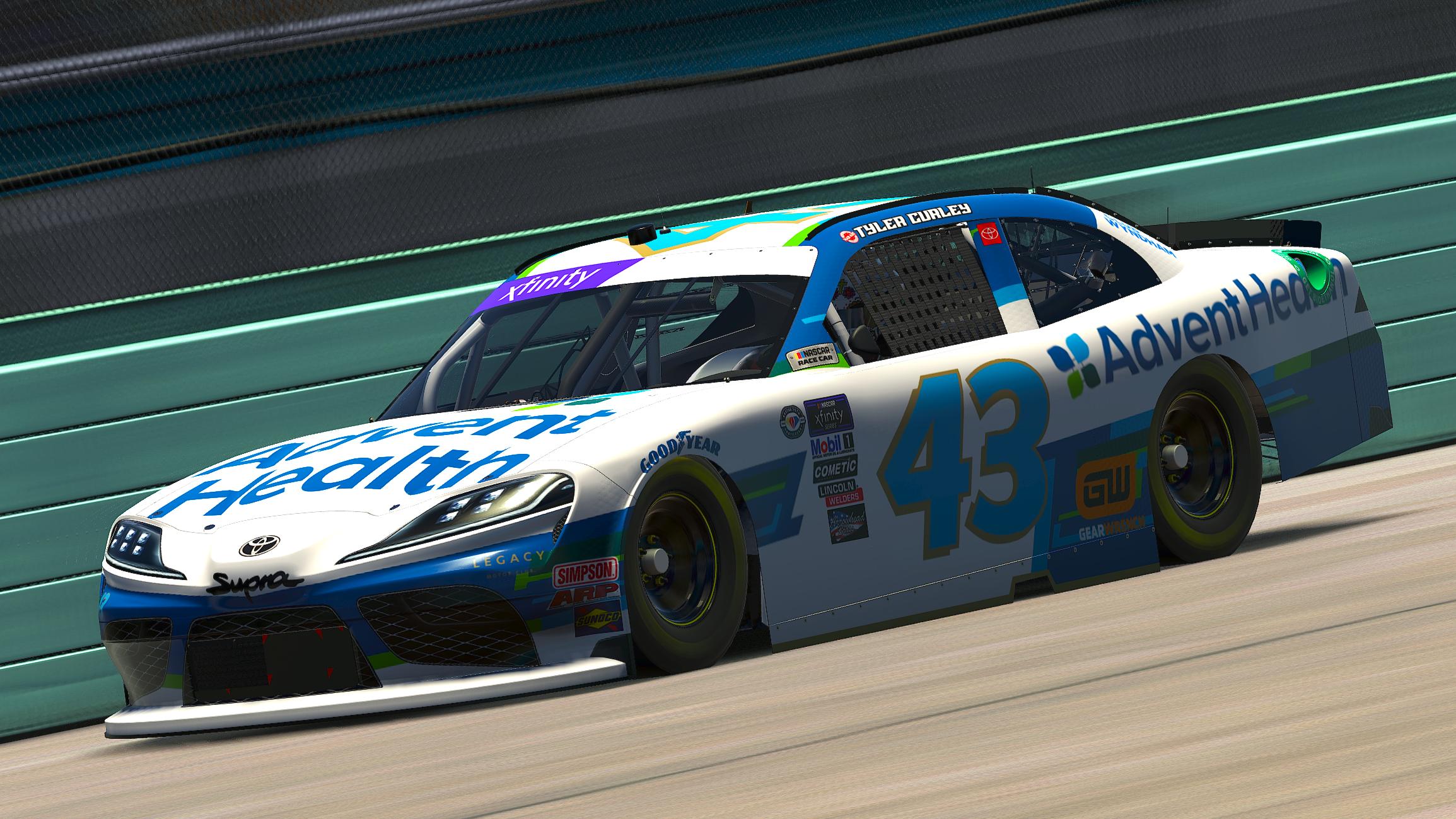 Tyler Curley Advent Health 43 by Sean Rowe - Trading Paints