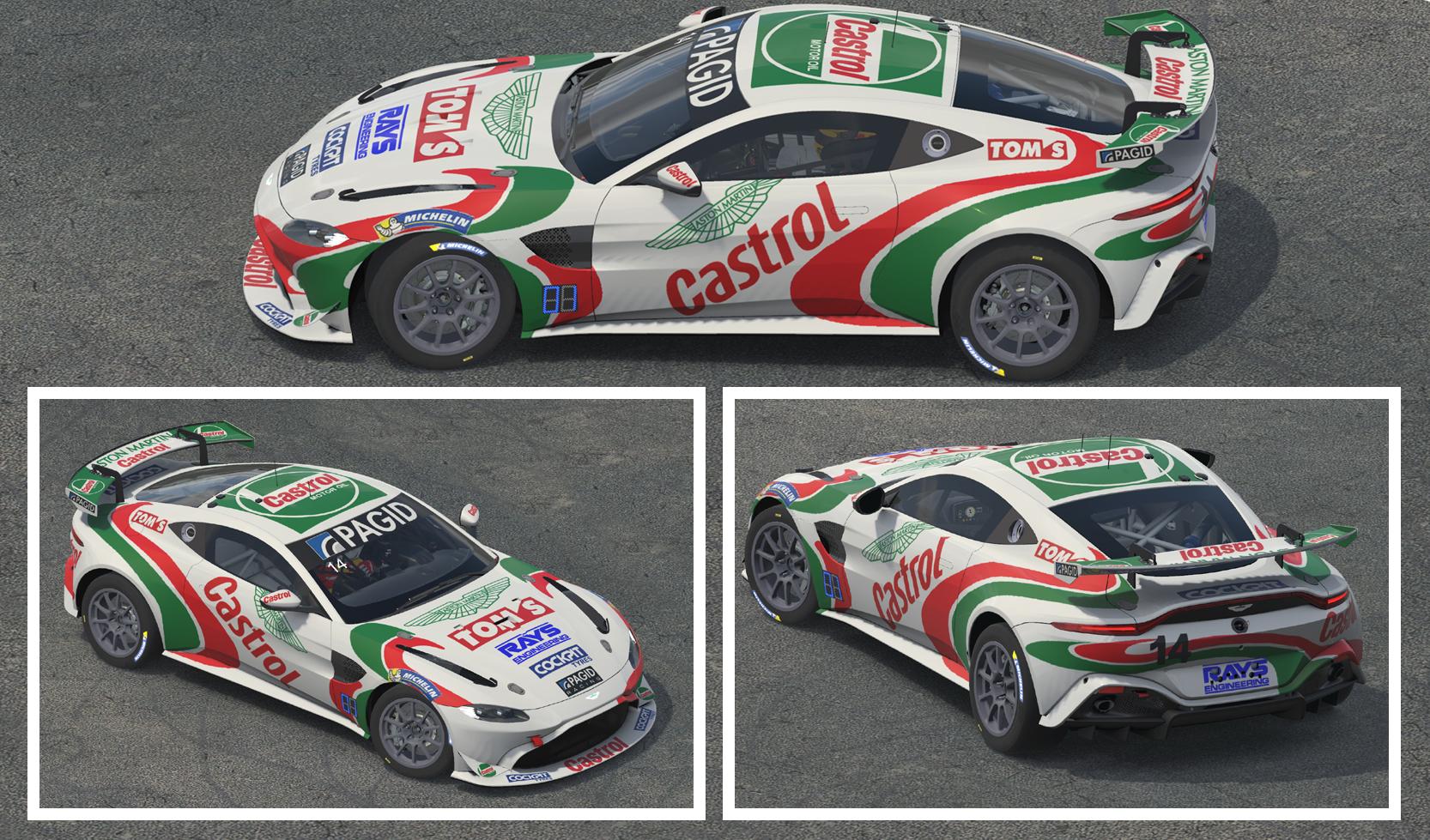 Astin Martin GT4 Castrol by Clyde Coman - Trading Paints