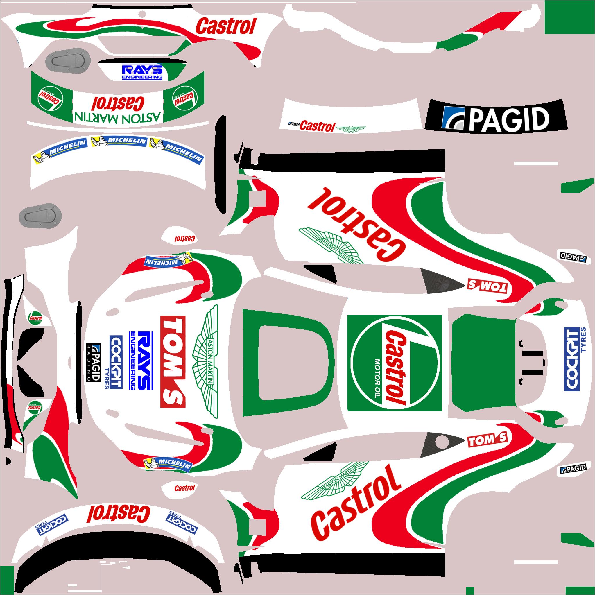 Astin Martin GT4 Castrol by Clyde Coman - Trading Paints