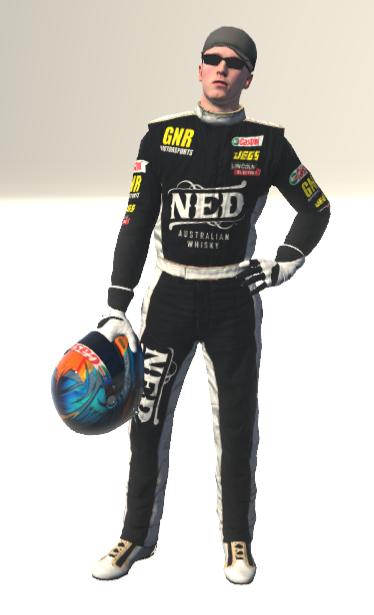 Ned BLACK Driver Suit by Gene N. - Trading Paints