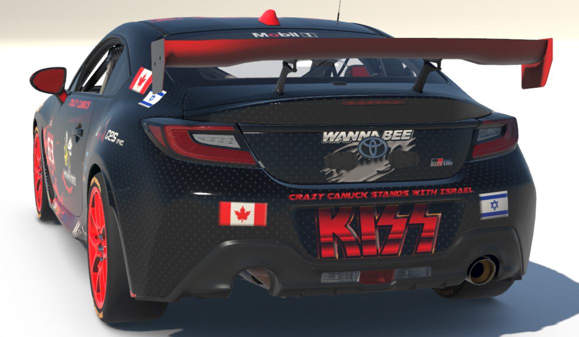 KISS Red Toyota GR86 by Blake Madew - Trading Paints