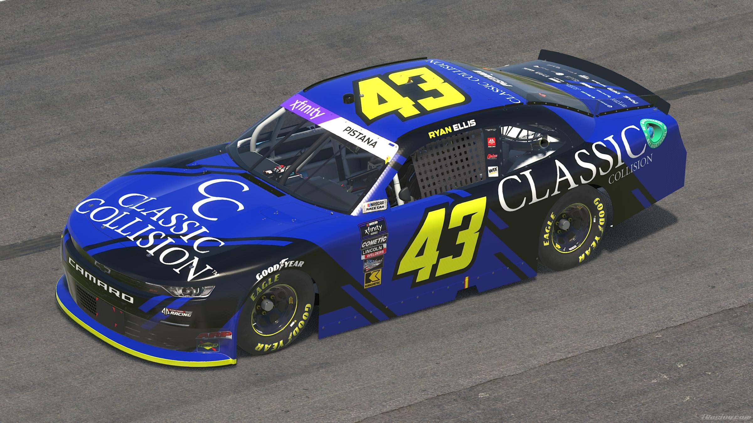 2024 Ryan Ellis #43 Classic Collision by Ryan Pistana - Trading Paints