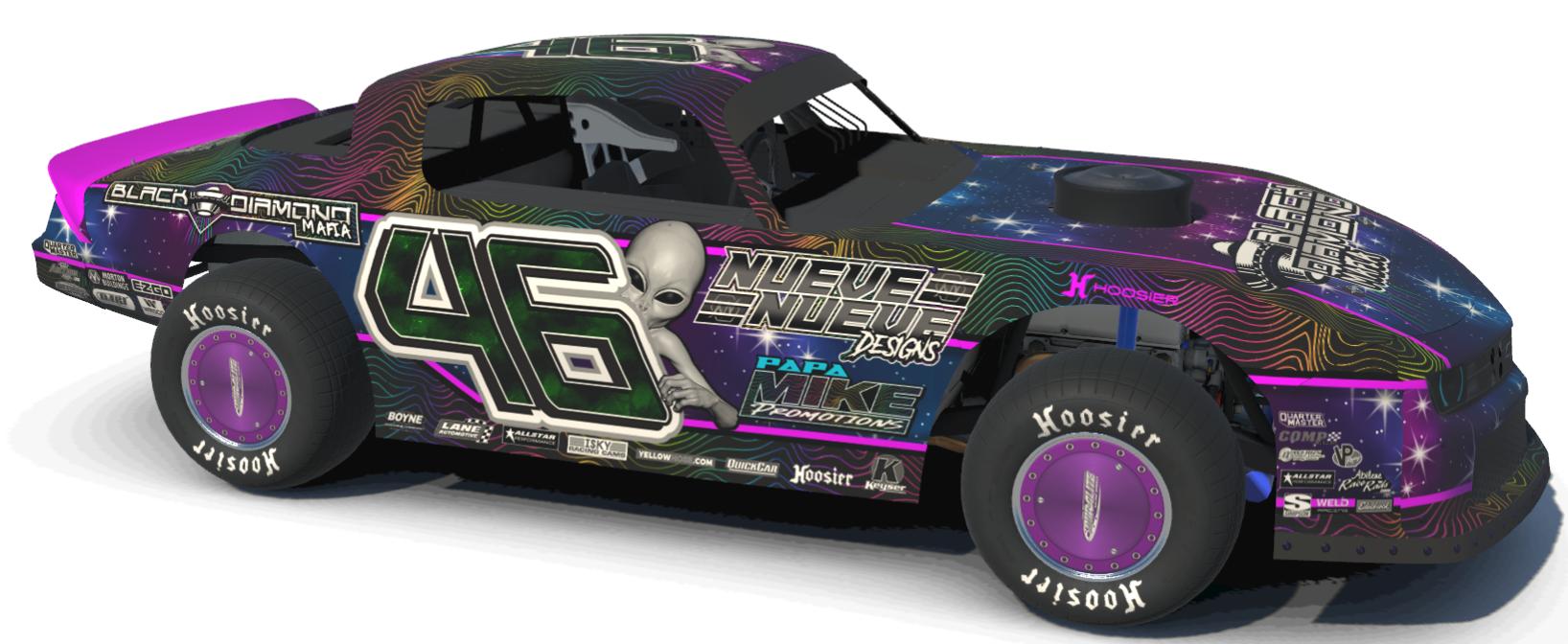 Wayne Pearce #46 Space Dirt Street Stock by Triston Sikes - Trading Paints