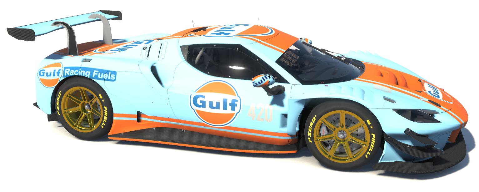 Gulf Ferrari 296 GT3 by Todd Schwarz - Trading Paints