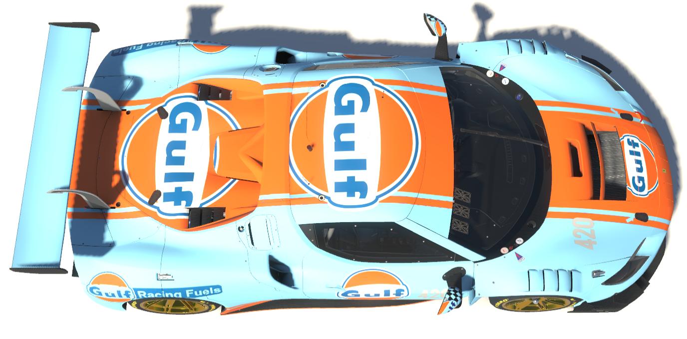 Gulf Ferrari 296 GT3 by Todd Schwarz - Trading Paints