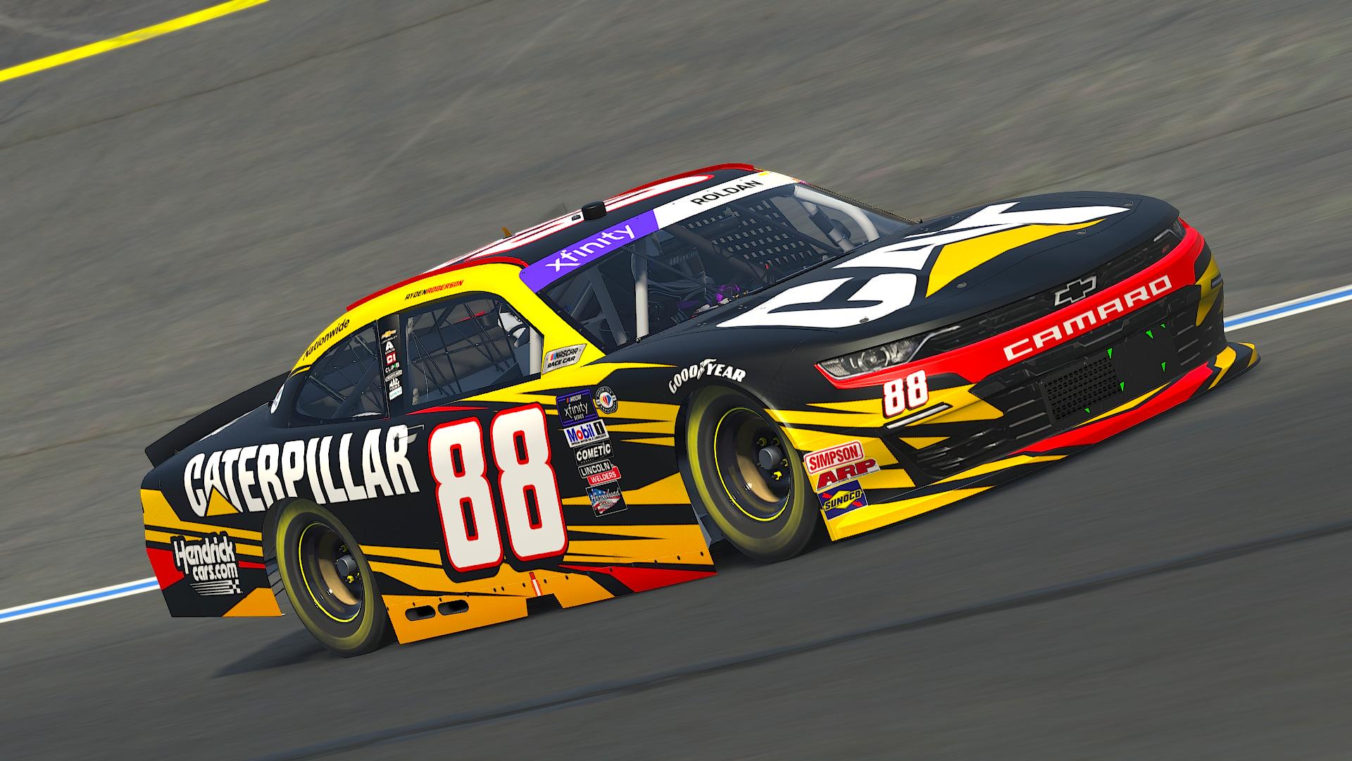 #88 Ayden Roberson Caterpillar Custom by Diego Roldan - Trading Paints