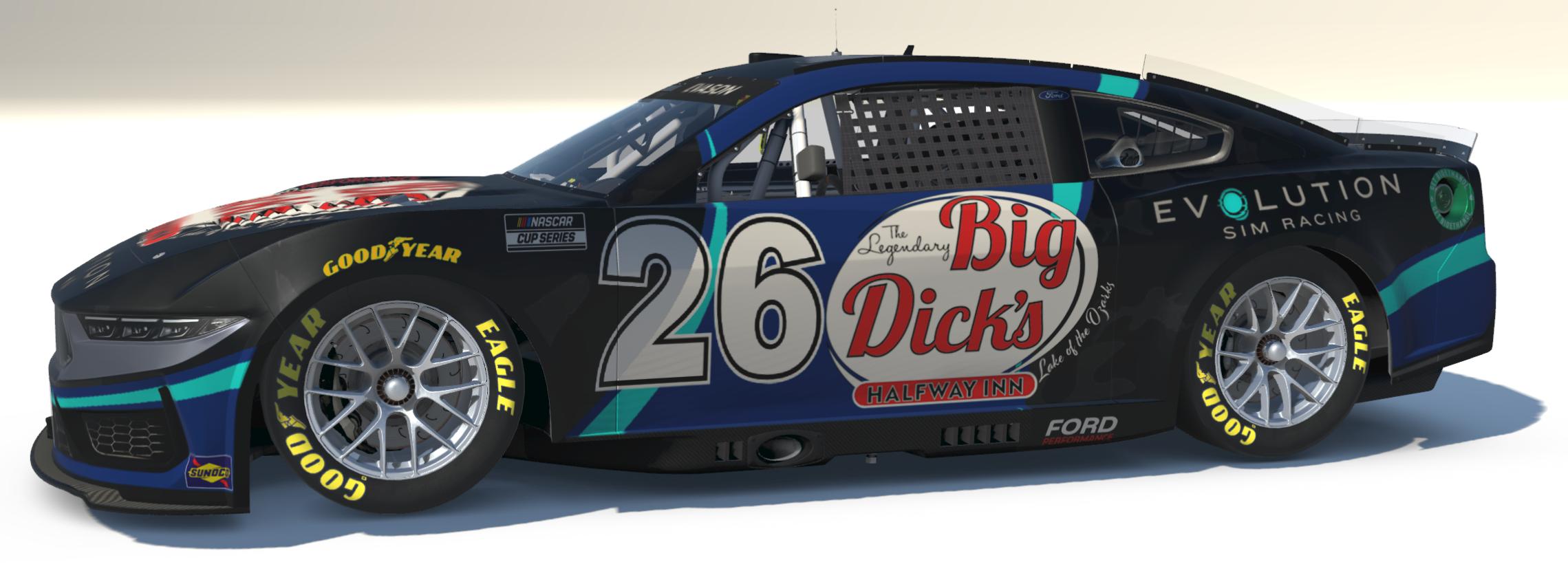 Big Dicks Halfway Inn Evo Sim Racing Mustang Next Gen by Stephen Evason ...