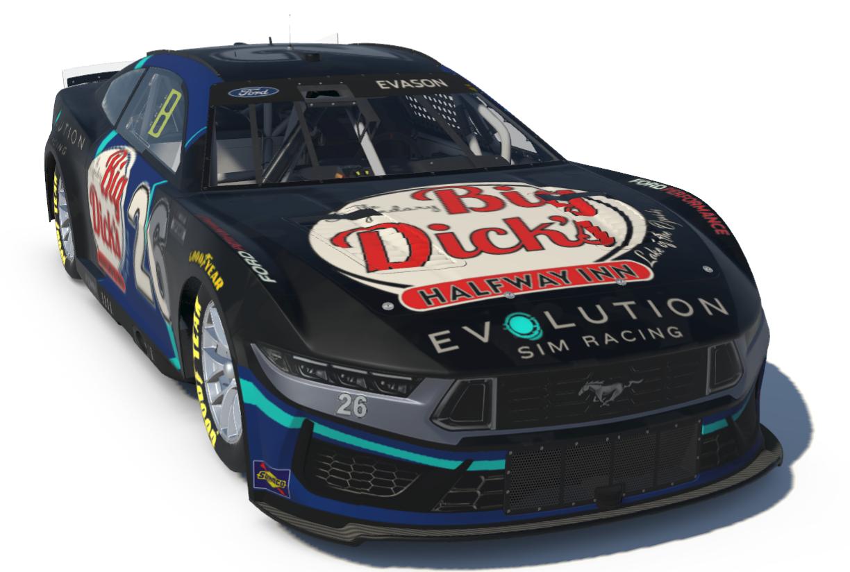 Big Dicks Halfway Inn Evo Sim Racing Mustang Next Gen by Stephen Evason ...