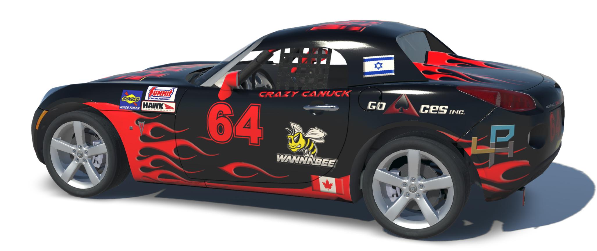 KISS Red Pontiac Solstice by Blake Madew - Trading Paints