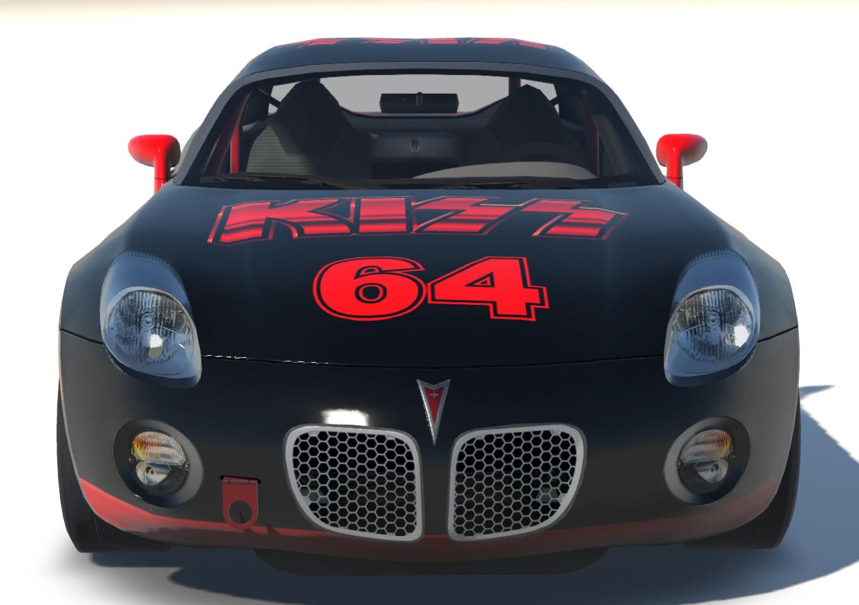 KISS Red Pontiac Solstice by Blake Madew - Trading Paints
