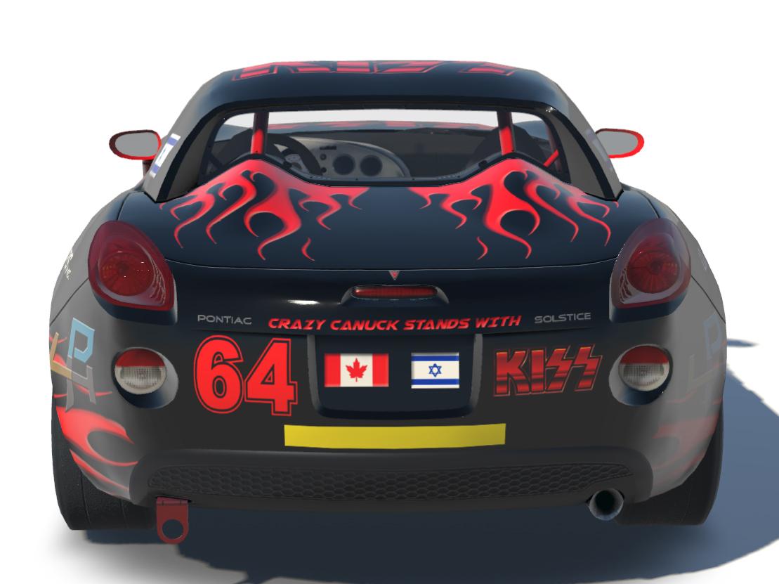 KISS Red Pontiac Solstice by Blake Madew - Trading Paints