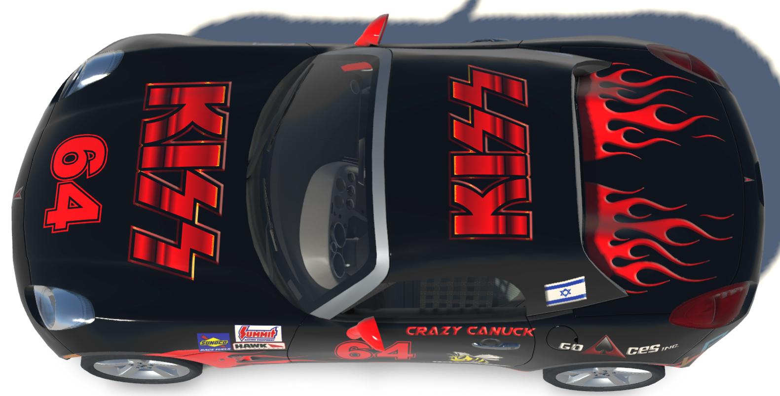 KISS Red Pontiac Solstice by Blake Madew - Trading Paints