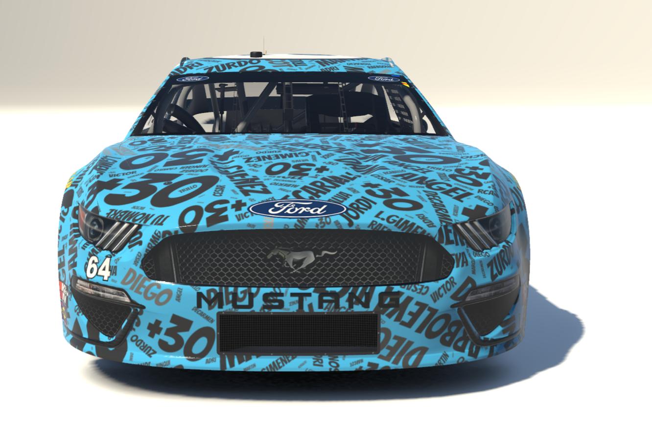 NASCAR Ford Mustang Gen 6 md30 nube nombres azul by Jesús Arboleya ...