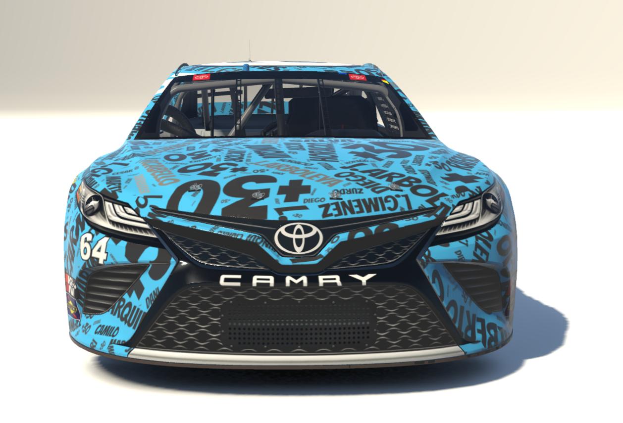 NASCAR Toyota Camry Gen 6 md30 nube nombres azul by Jesús Arboleya ...