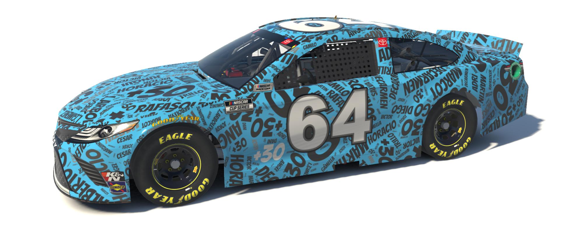 NASCAR Toyota Camry Gen 6 md30 nube nombres azul by Jesús Arboleya ...