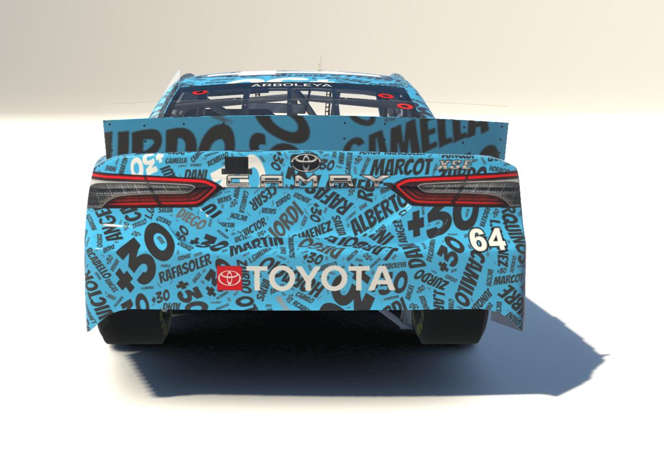 NASCAR Toyota Camry Gen 6 md30 nube nombres azul by Jesús Arboleya ...