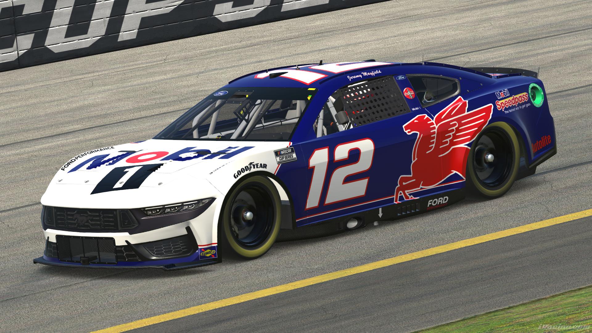 (No #) 1999 Jeremy Mayfield #12 Mobil 1 Ford Mustang Dark Horse by ...
