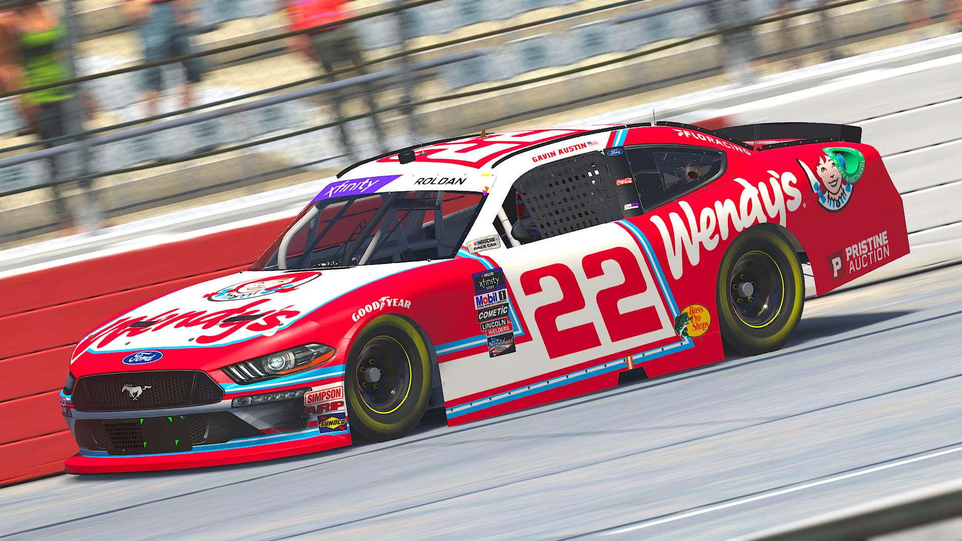 #22 Gavin Austin Wendys Mustang by Diego Roldan - Trading Paints