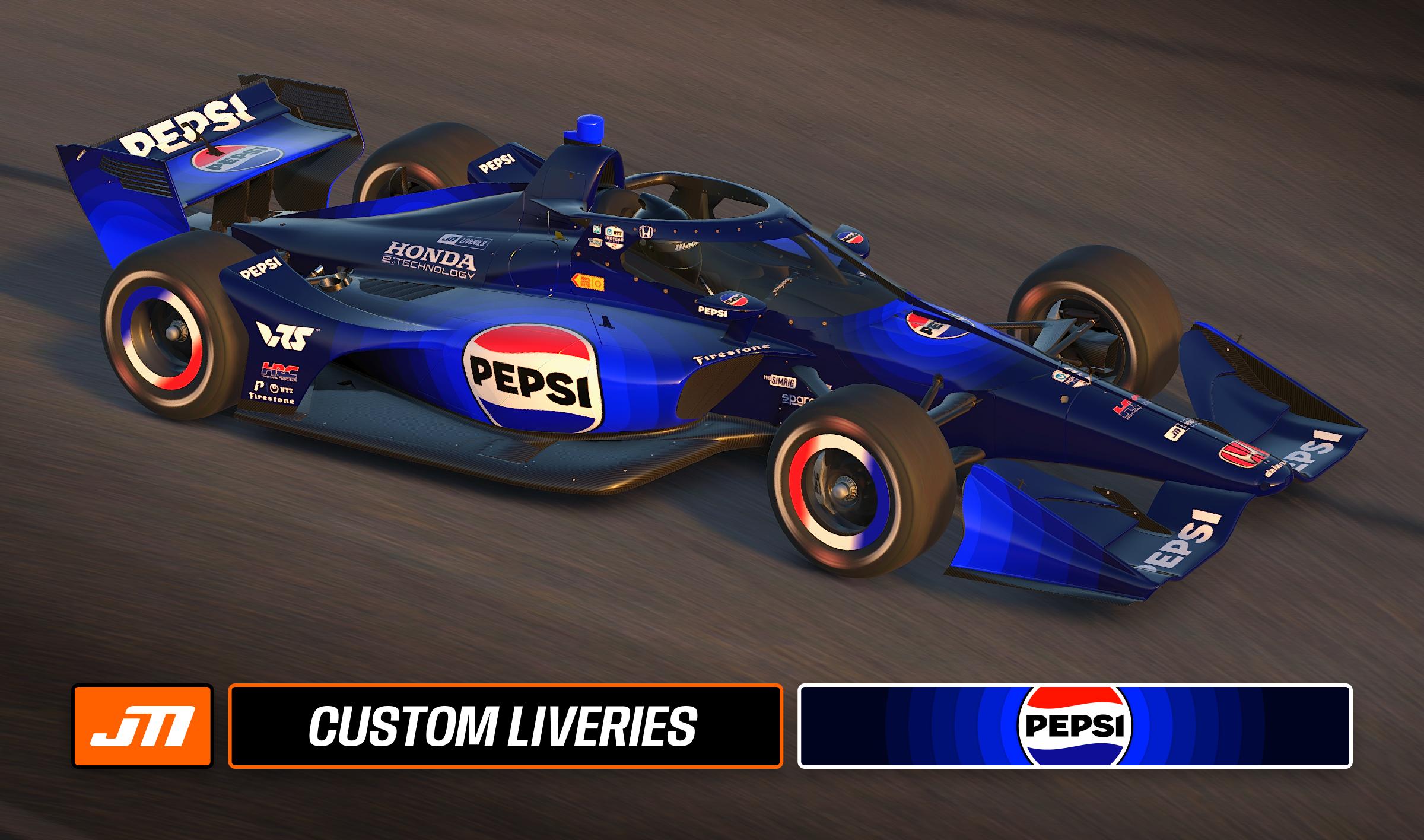 Fictional Pepsi IndyCar by Jeff McKeand - Trading Paints