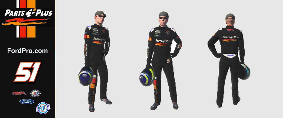 2023 Rick Ware Racing Parts Plus suits. by Micael Hagstrom - Trading Paints