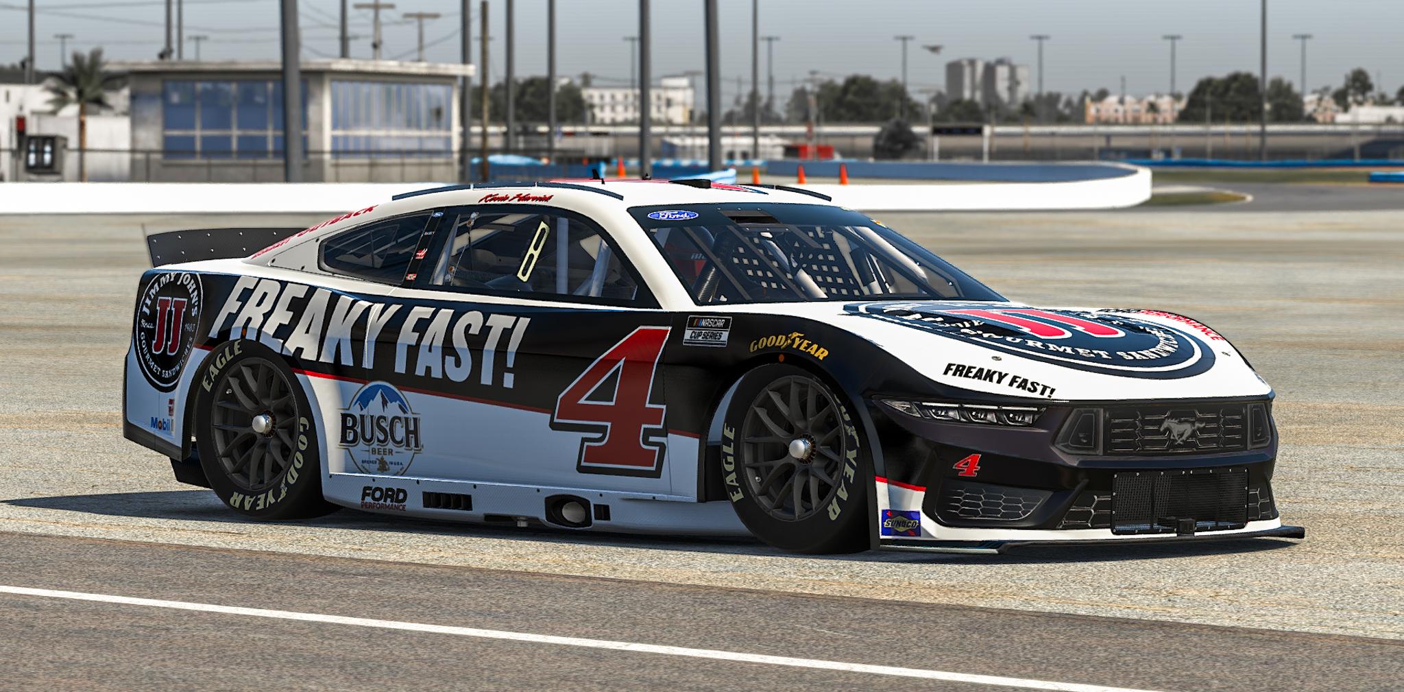 Kevin Harvick 2018 Jimmy Johns Stewart Haas Ford Mustang Dark Horse ...