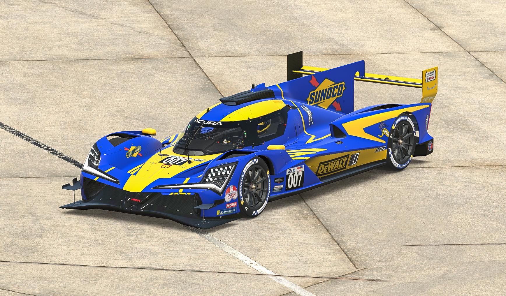 Sunoco Acura ARX06 GTP blue by Mike Riedner - Trading Paints