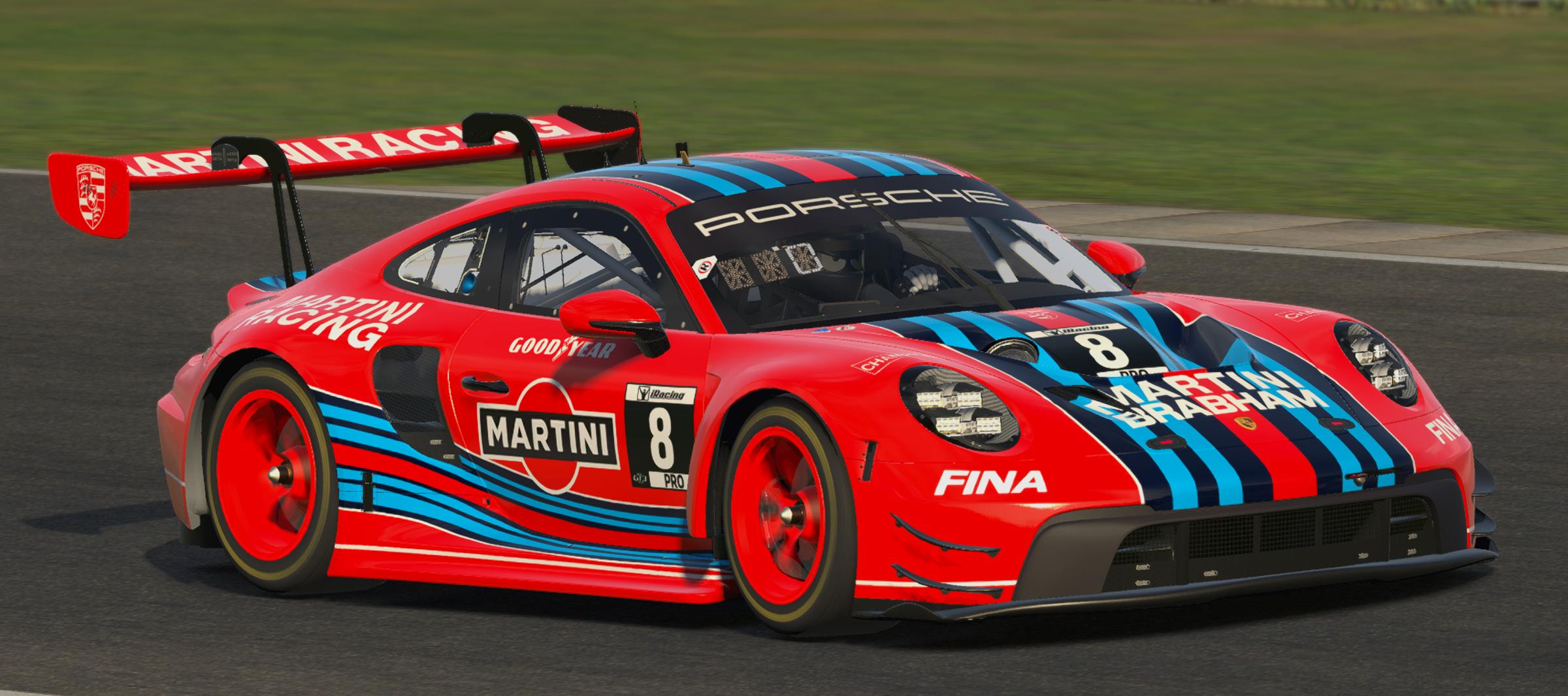 1976 Carlos Pace Martini Brabham Throwback Porsche 992r GT3 R by Corey ...