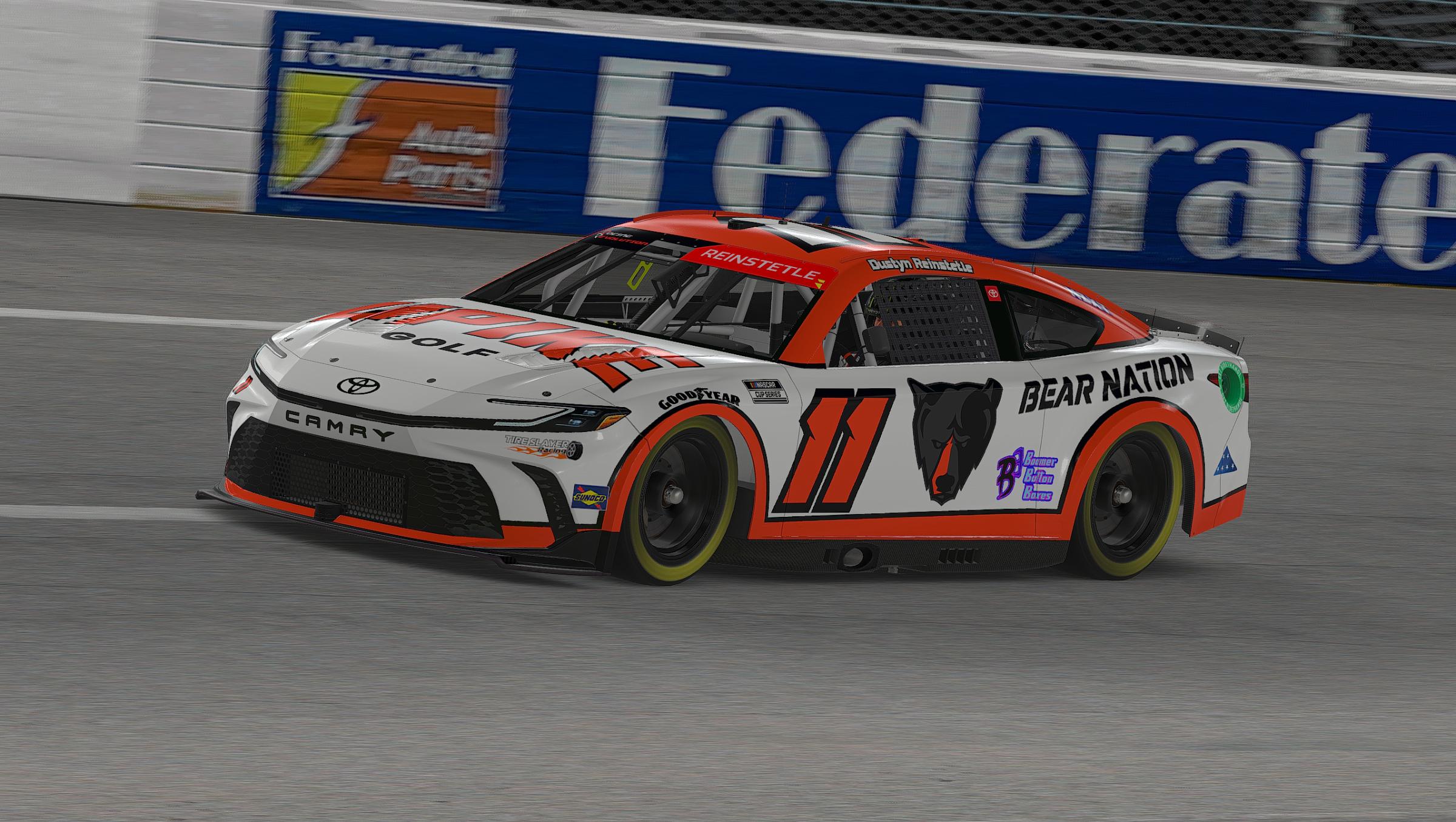 UPIKE 11 orange white RRev League by Dustyn Reinstetle - Trading Paints