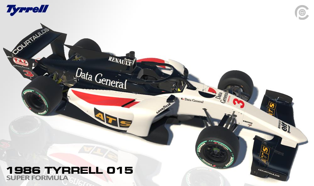 1986 Tyrrell Renault 015 for SF23 by Paul R Chaloner - Trading Paints