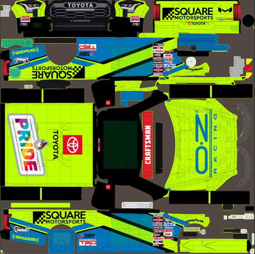Square Blue Toyota Tundra by Caolan D. - Trading Paints