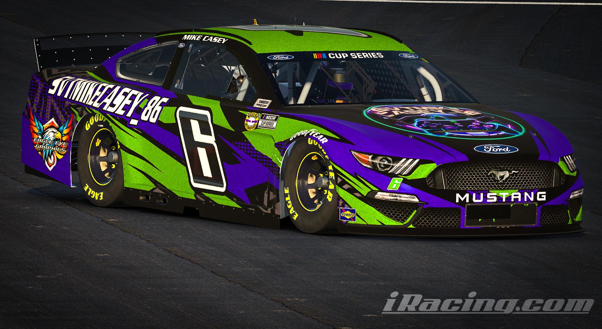 Mike Casey Gen 6 Mustang Purple & Green by Randy B. - Trading Paints