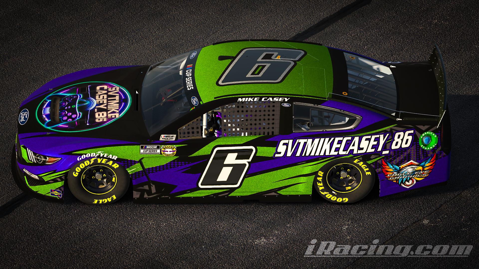 Mike Casey Gen 6 Mustang Purple & Green by Randy B. - Trading Paints