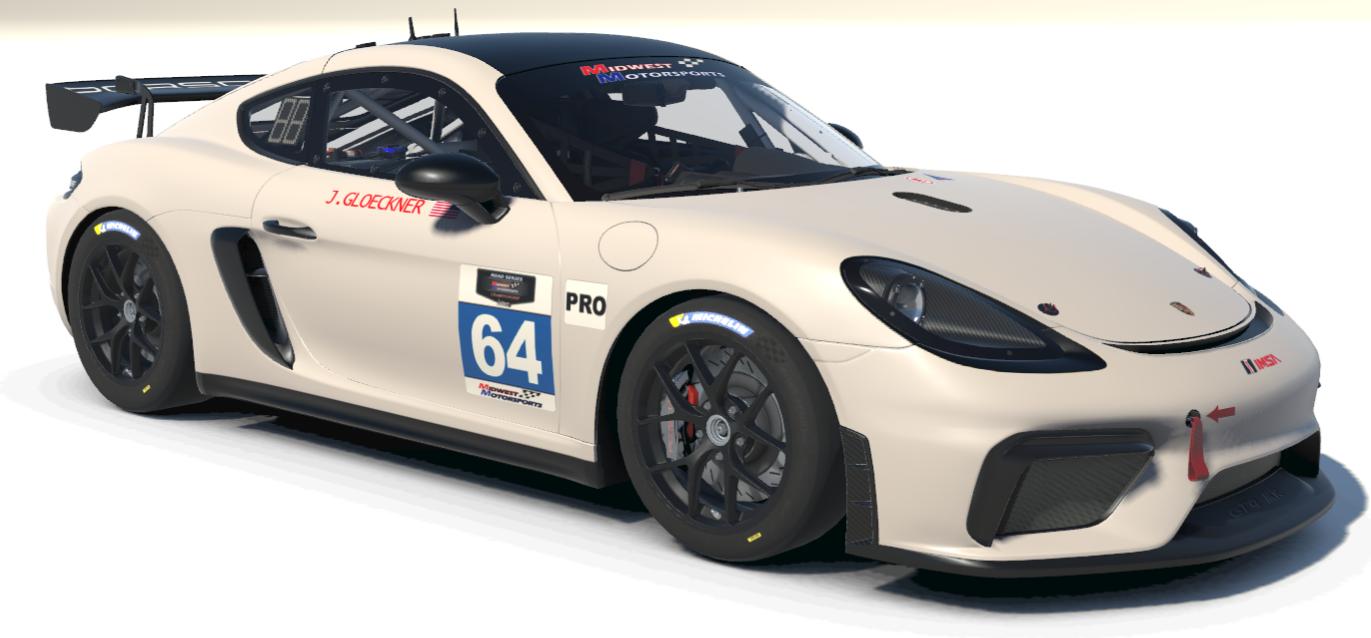 MM GT4 Justin Gloeckner Pearl Porsche by Aaron M Holroyd - Trading Paints