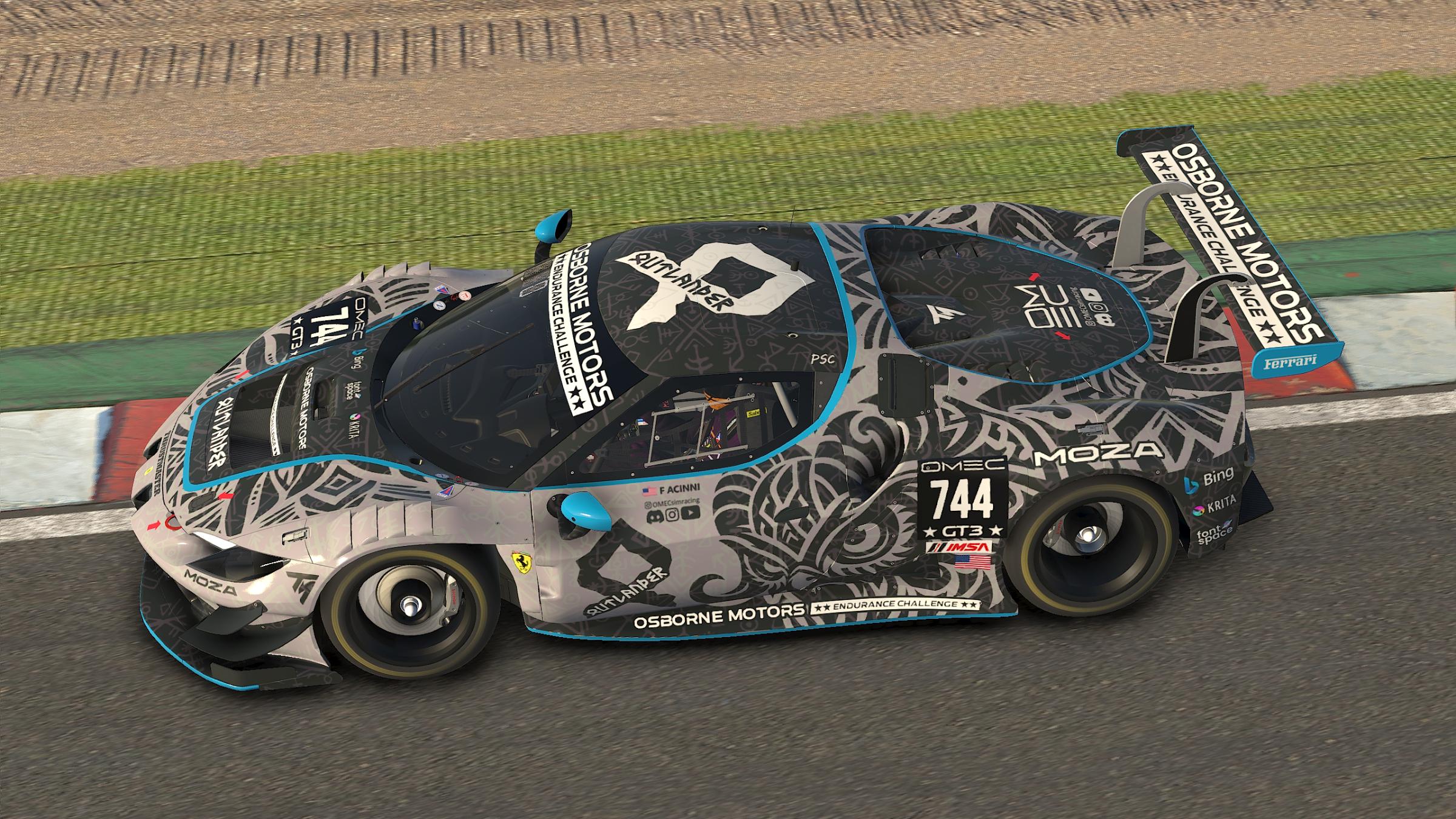 Outlander Racing Ferrari 296 GT3 "Strix" S6 by Patrick Cantrell ...