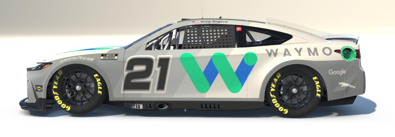 2024 Waymo NASCAR Next Gen Toyota Camry by Greg C Rogers - Trading Paints