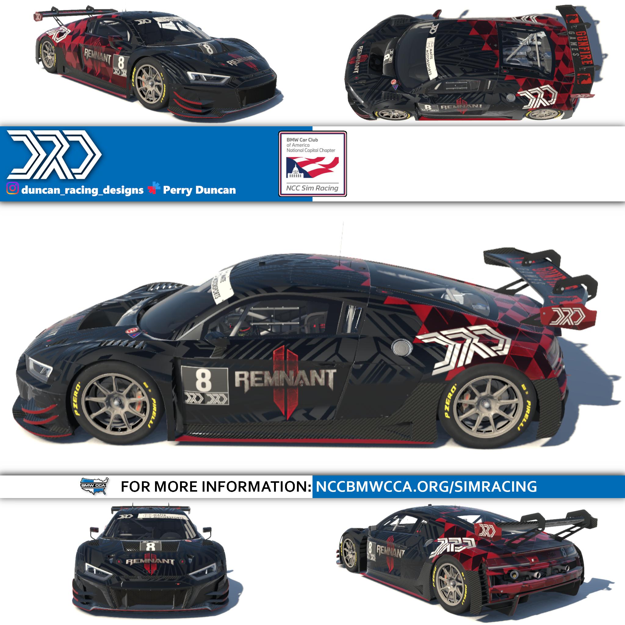 BMW CCA NCC Remnant II Livery - Audi R8 LMS EVO GT3 by Perry Duncan ...