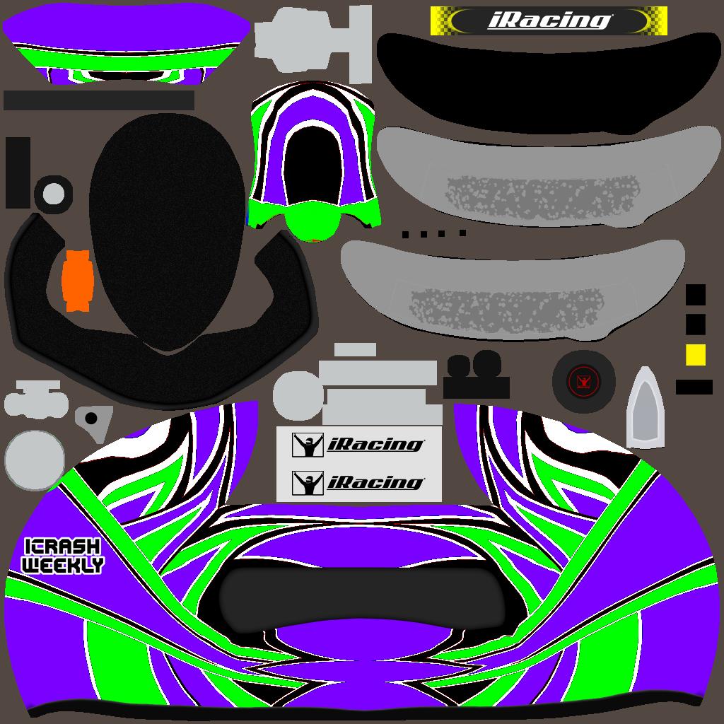 iCrash Weekly Helmet by Zachary Korn - Trading Paints