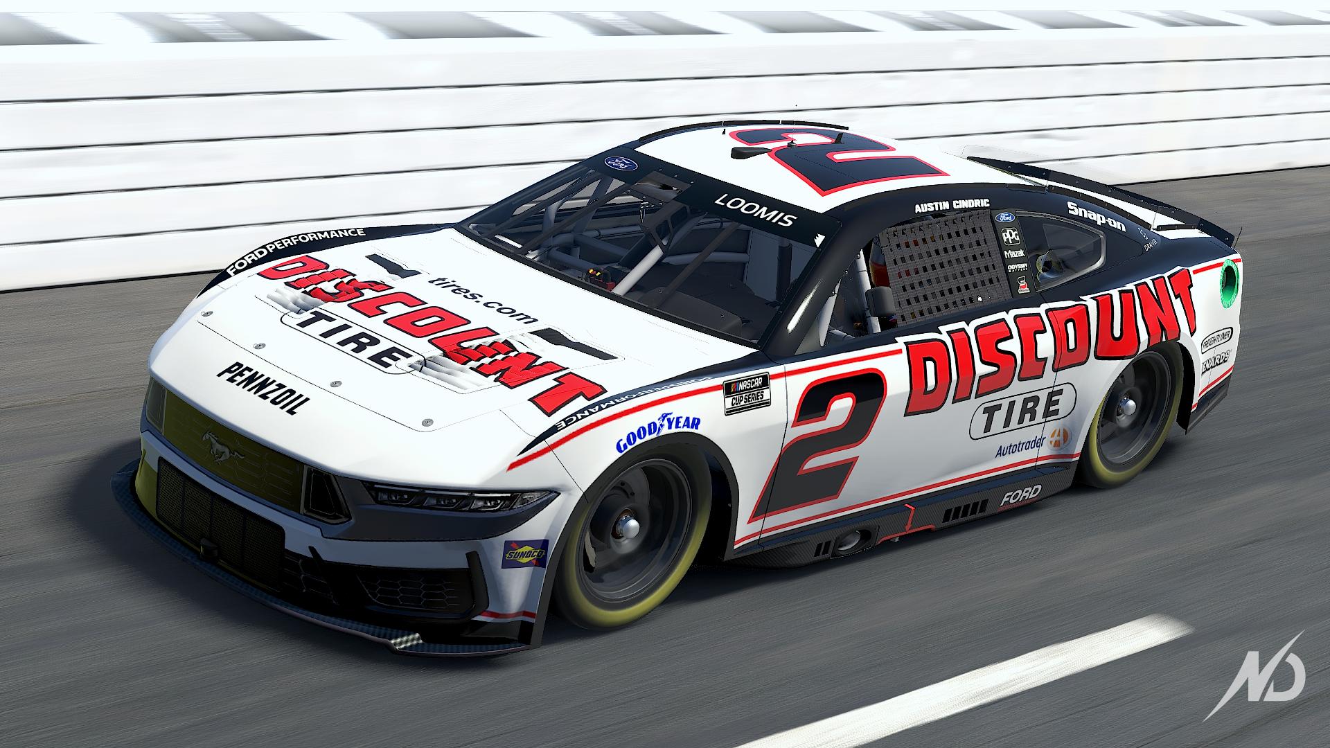 Austin Cindric #2 Discount Tire 2024 by Colton Loomis - Trading Paints