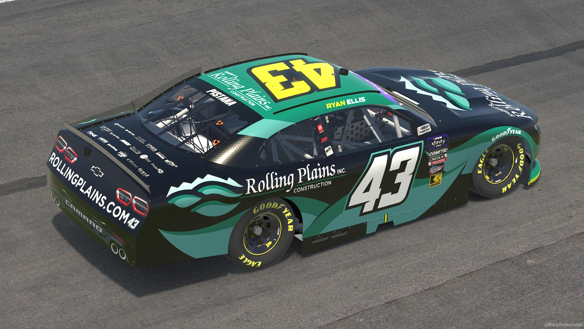 2024 Ryan Ellis #43 Rolling Plains by Ryan Pistana - Trading Paints