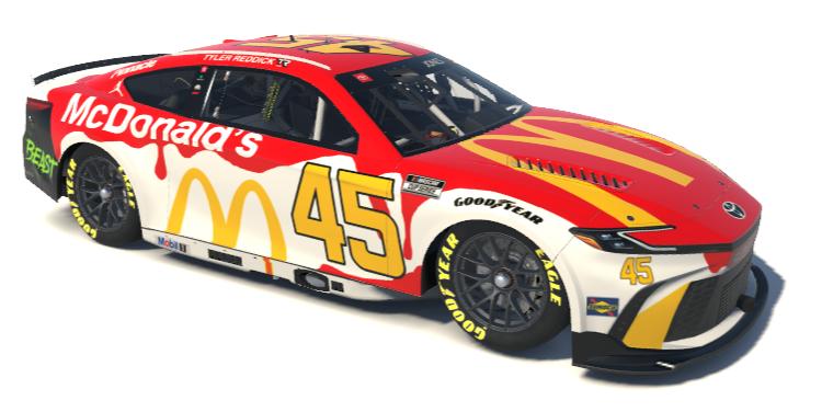 Tyler Reddick 2024 McDonalds scheme by Alex Jones10 - Trading Paints