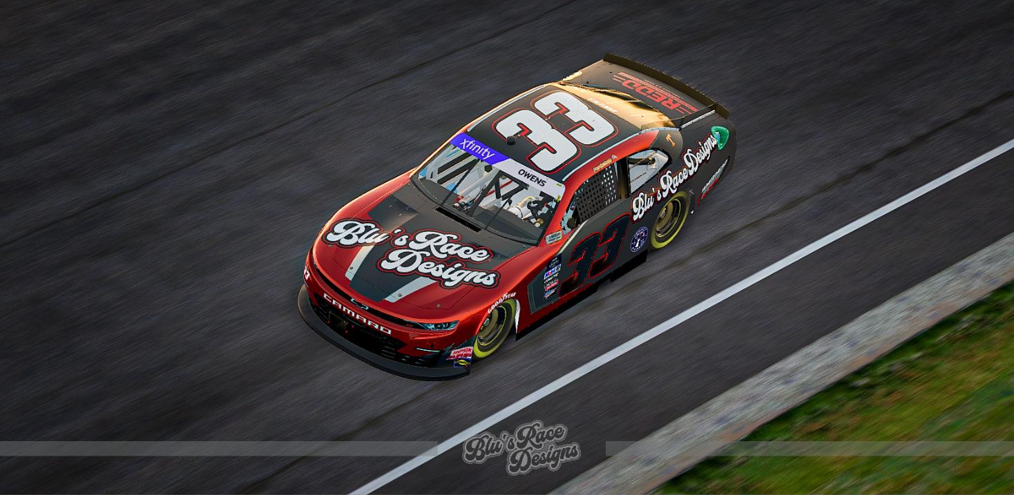 #33 Blus Race Designs Xfinity Camaro by Noah O. - Trading Paints