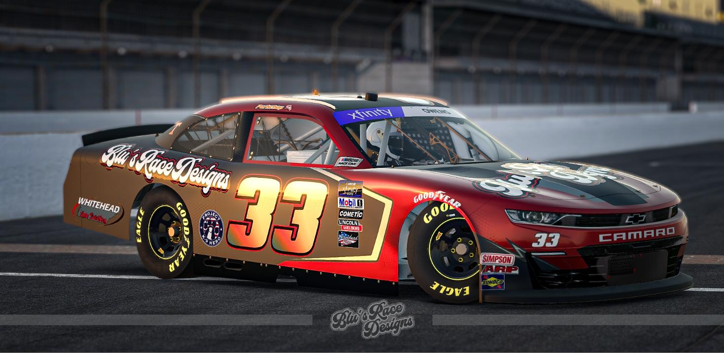 #33 Blus Race Designs Xfinity Camaro by Noah O. - Trading Paints