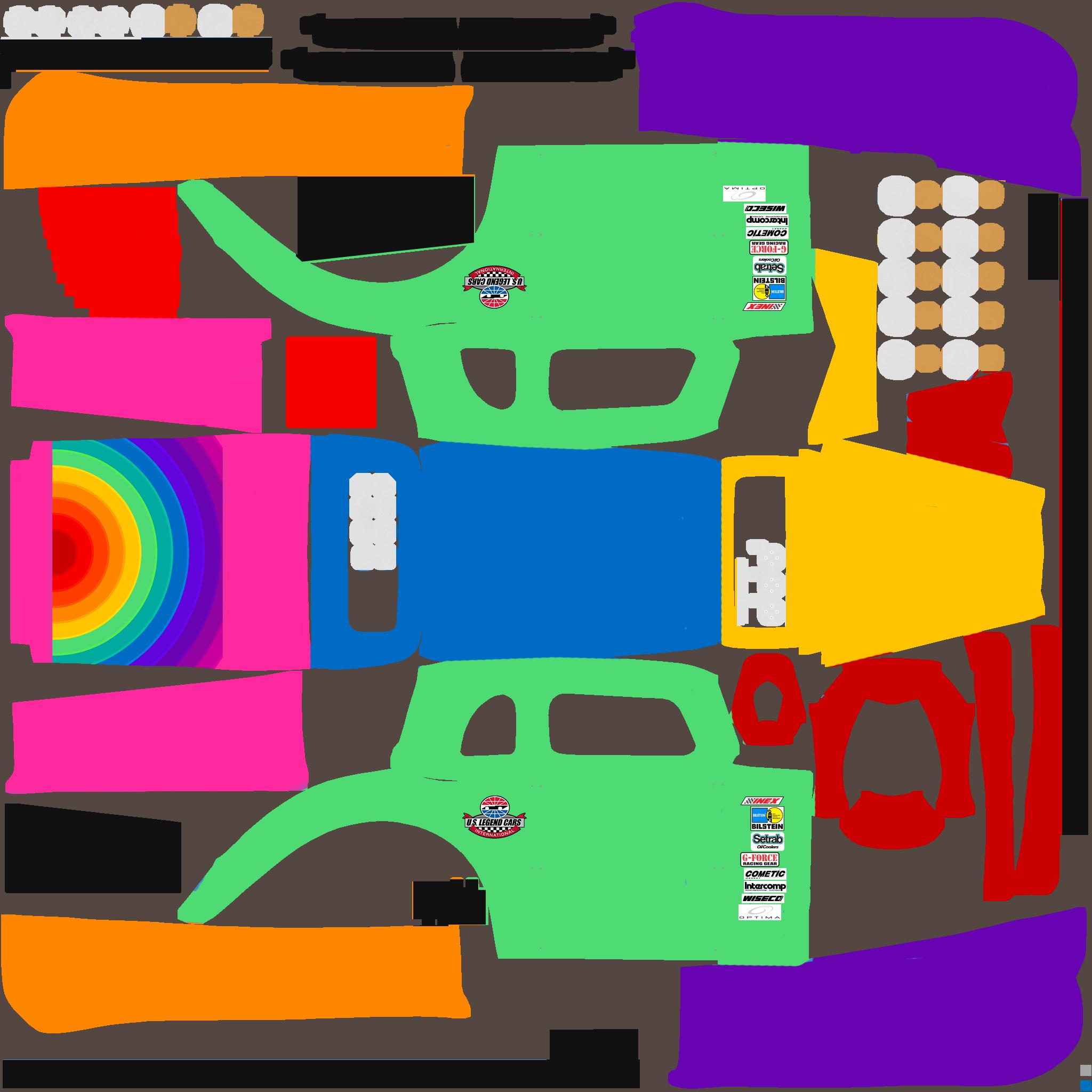 rainbow car copy by Charlie Chapman - Trading Paints
