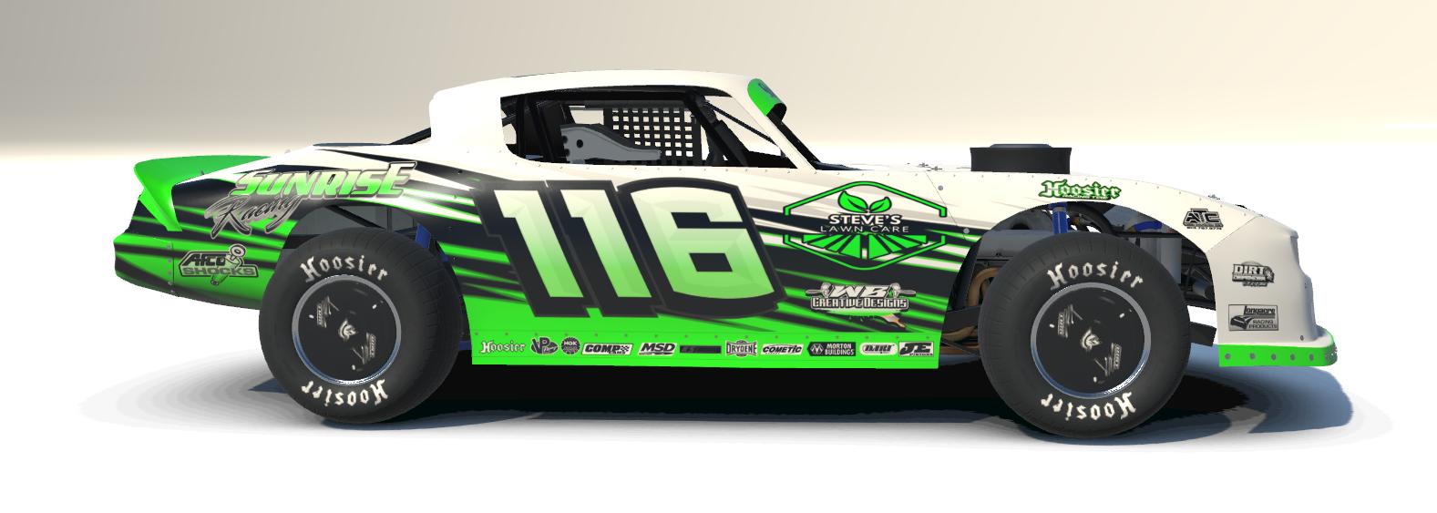 Evan Stefanski GRN WHT BLK DSS by Wade B. - Trading Paints