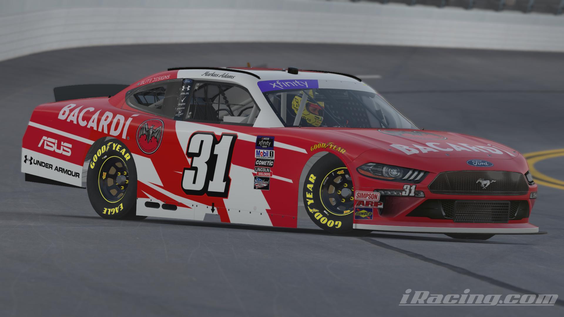 Markus Adams - 2024 Bacardi (White Hood) by Jared W. - Trading Paints