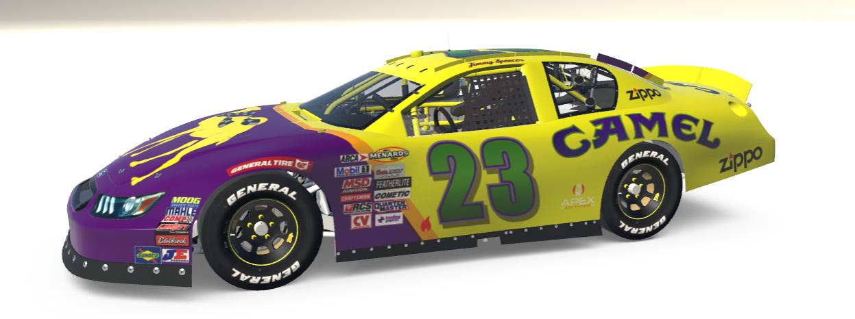 Jimmy Spencer Camel Mustang by Cory Kunkle - Trading Paints