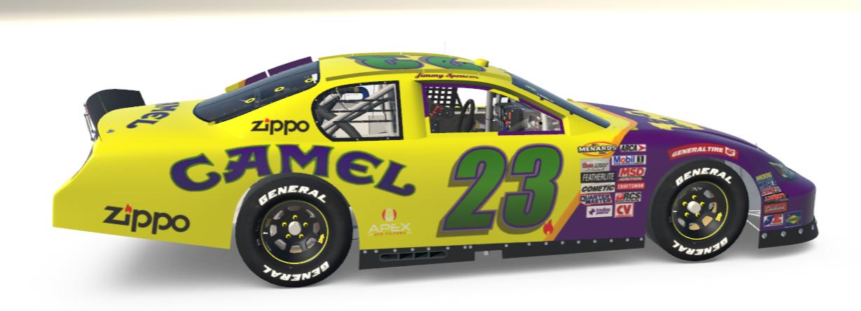 Jimmy Spencer Camel Mustang by Cory Kunkle - Trading Paints