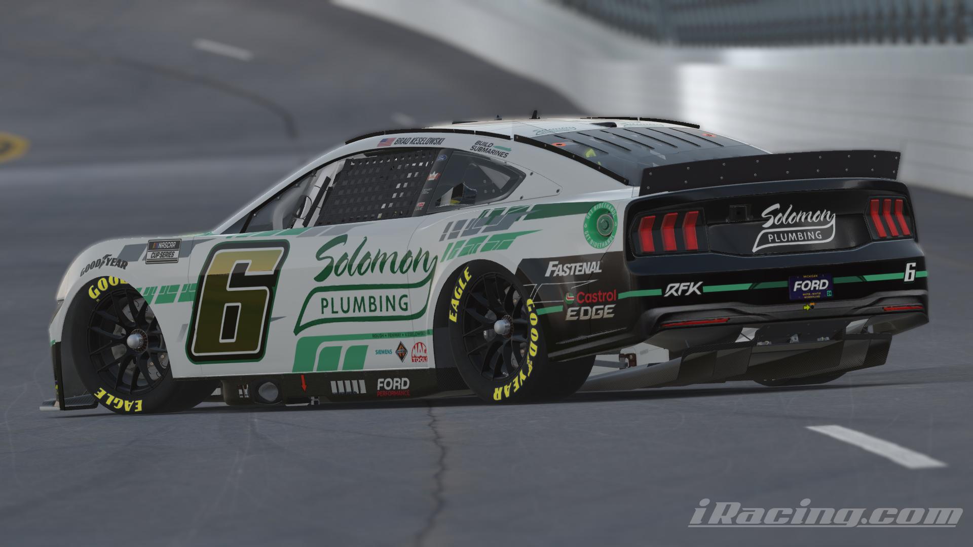 Brad Keselowski - 2024 Solomon Plumbing by Jared W. - Trading Paints